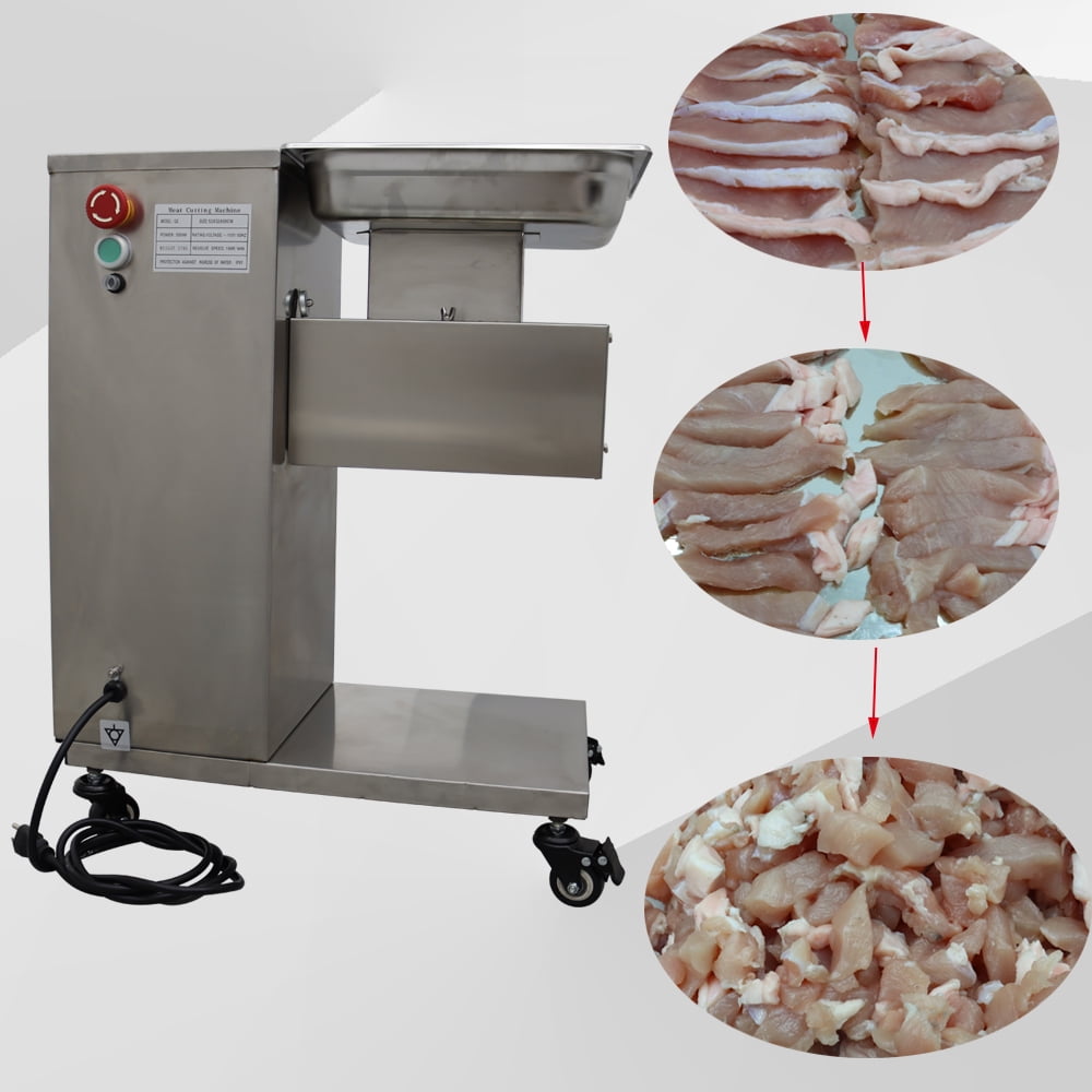 12MM Fresh Meat Slicer Cutter Stainless Steel Commercial Canteen ...