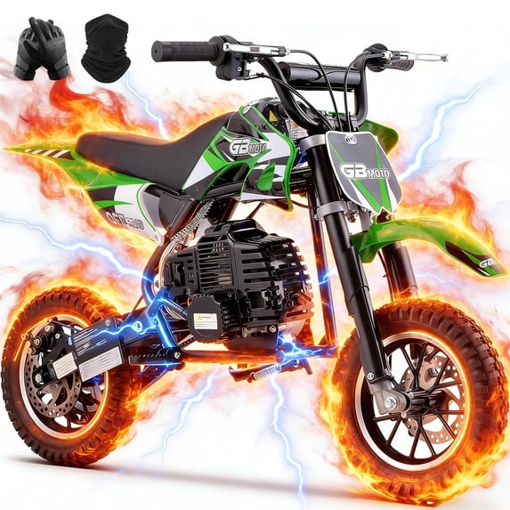 Arshin 50cc 4-Stroke Gas Dirt Bike - 20 MPH Max Speed,Disc Brakes ...