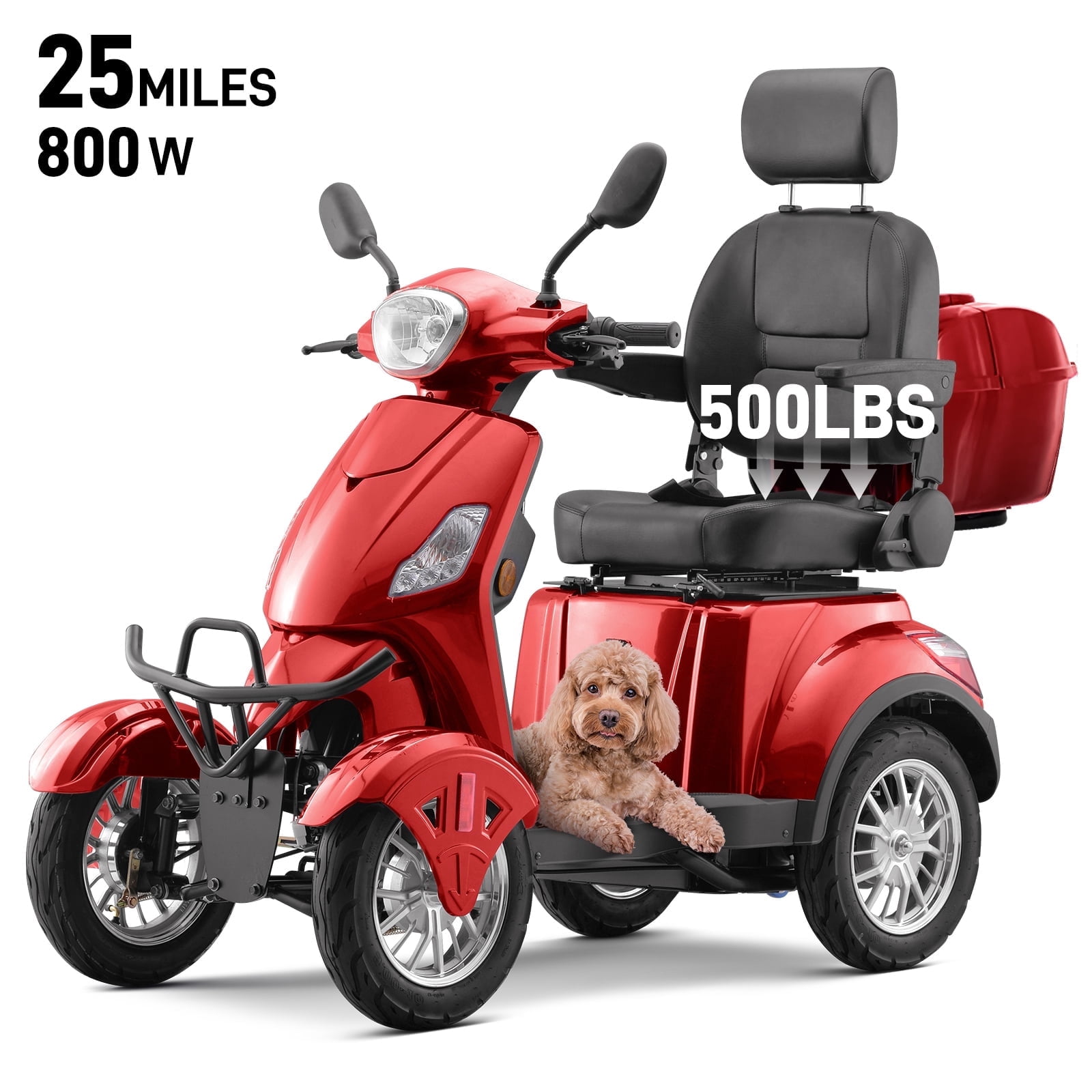 Arshin Mobility Scooters for Seniors & Adults,500lbs Capacity Heavy ...