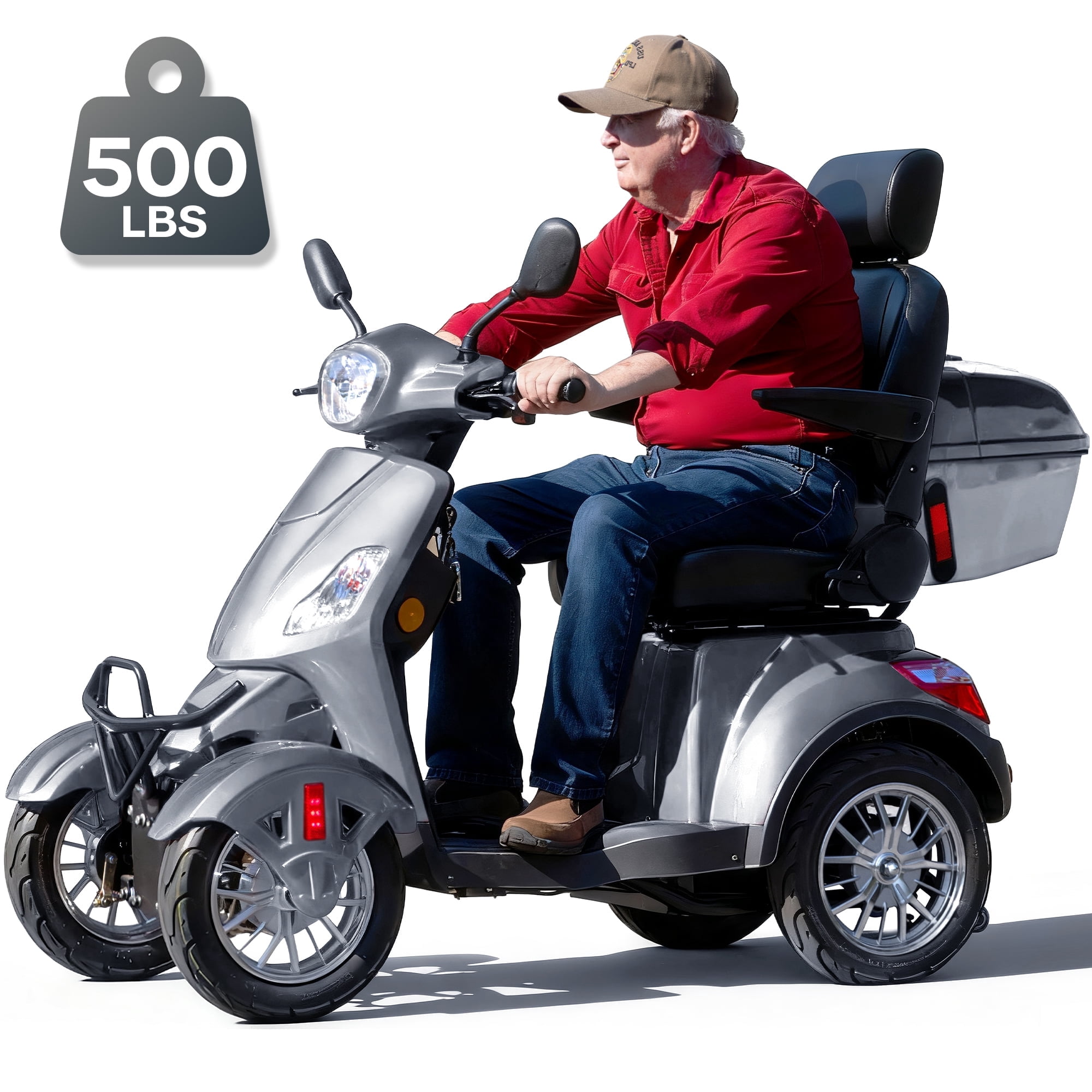 Arshin Mobility Scooters for Seniors & Adults,500lbs Capacity Heavy ...