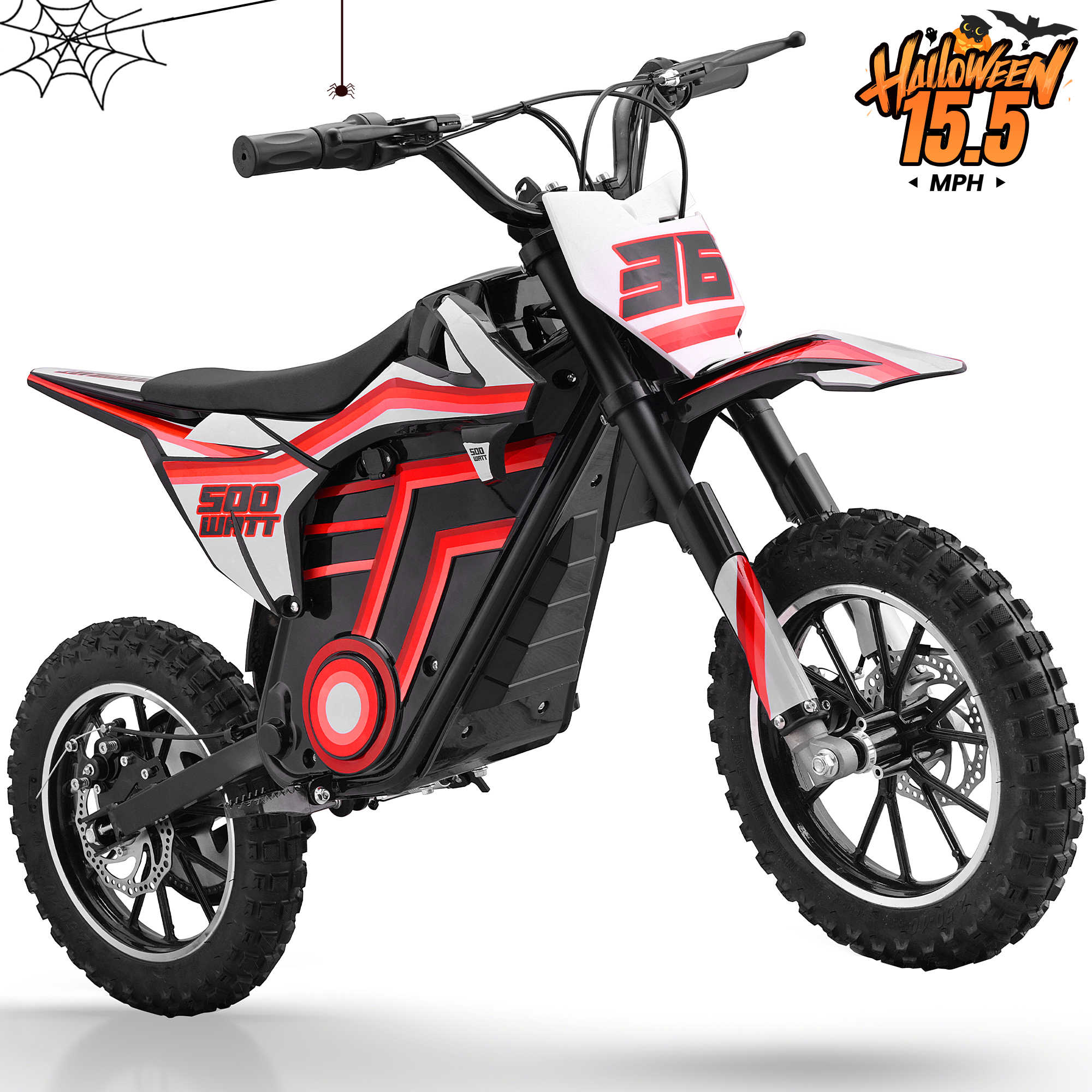 QEASET Motorcycle, Motorized Dirt Bikes for kids 8-14, 36V 500W – 15.5 ...