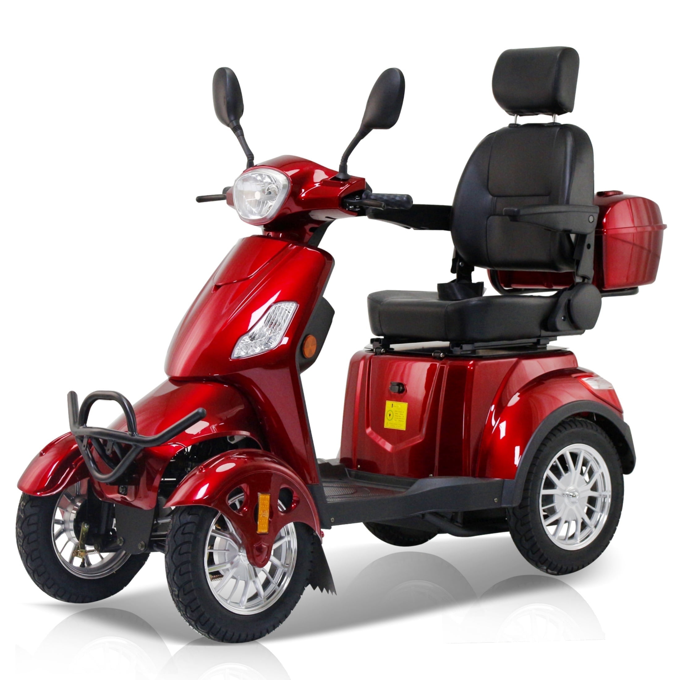 QEEKA Heavy Duty 4-Wheel Mobility Scooter, Electric Powered Chair, 800W ...