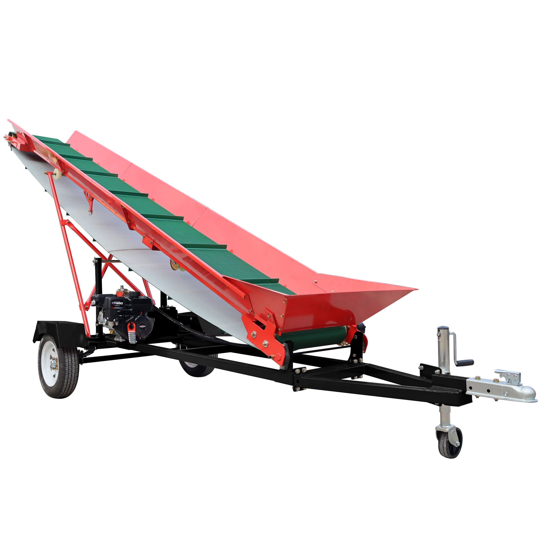 QEEKA Heavy-Duty Firewood Conveyor,6.5HP 208cc Gasoline Powered,19.7 ...