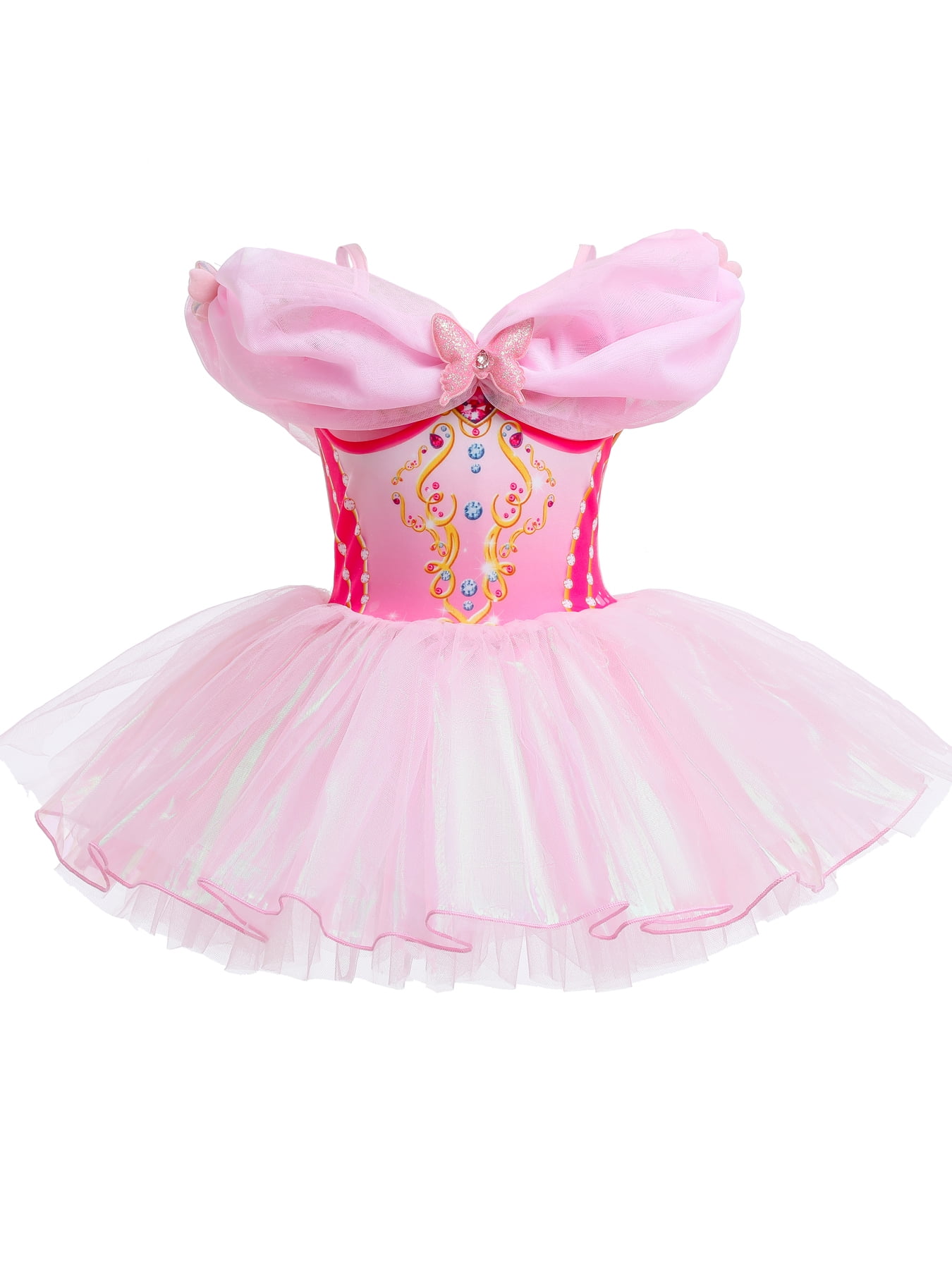 QEFJNO 3-8Y Toddler Girls Princess Leotards Ballet Dance Dress Kids ...