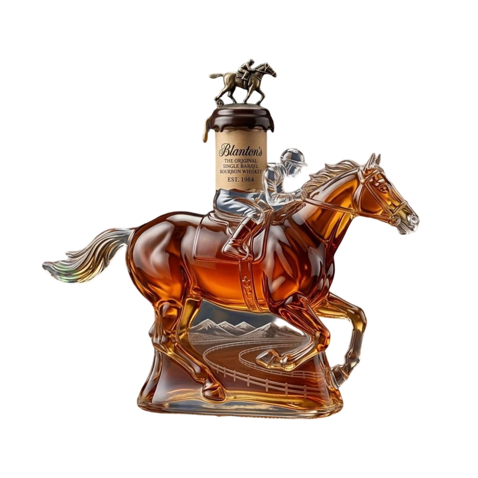 QEMAUUA Horse and Jockey Shaped Whiskey Decanter - Bourbon Decanter ...