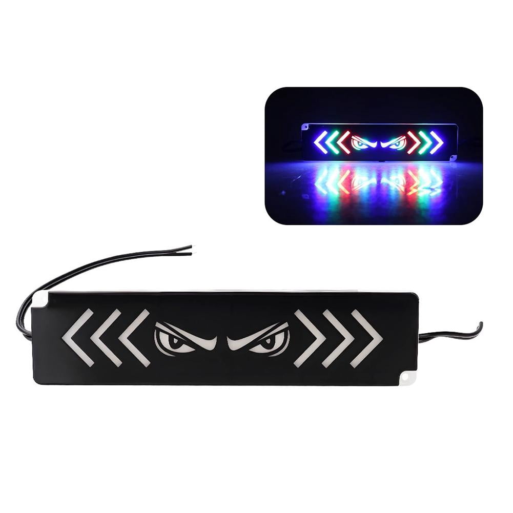 QENASHAING LED Demon Eye Strobe Warning Light, 12V Universal Voltage ...