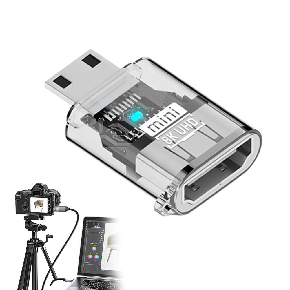QENASHAING Transparent HDMI 2.1 Cable Adapter, 48Gbps Bandwidth for ...