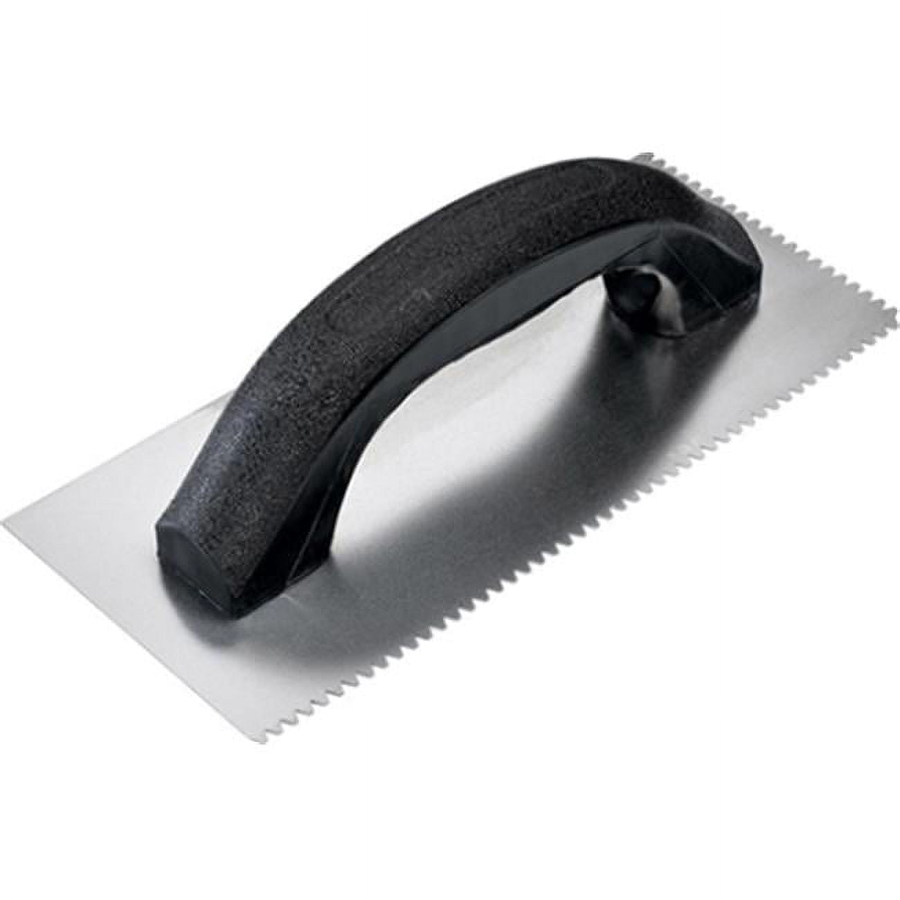 QEP 10137-12 Flat Top V Notch Trowel - Walmart.com