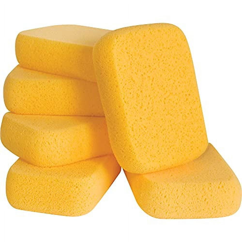 QEP 70005Q-6D Sponges, 6 Pack, Yellow, 6 Count - Walmart.com