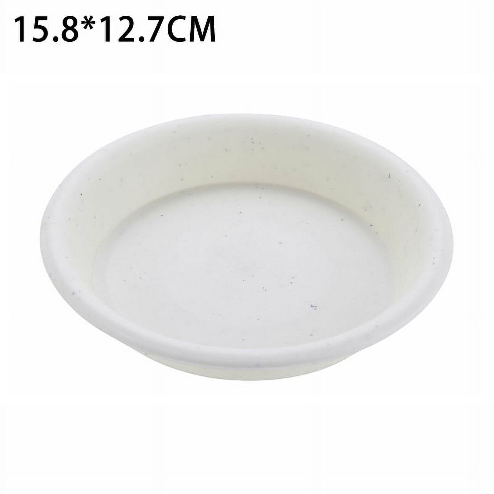 QFEI 10 Pack Plastic Plant Saucer Drip Trays, 15.8cm Plant Saucers for ...