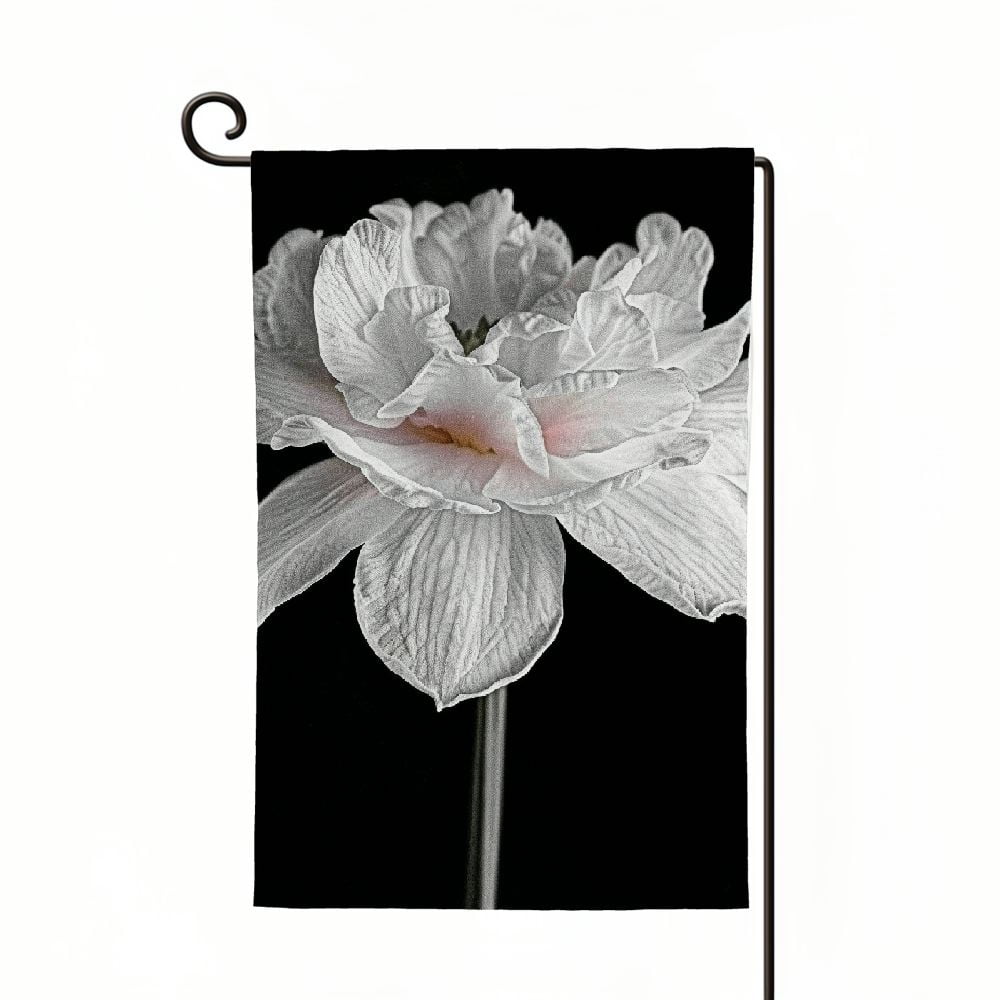 QFMY Spring Summer Flower Garden Flag 12x18 in Linen The Garden of the ...
