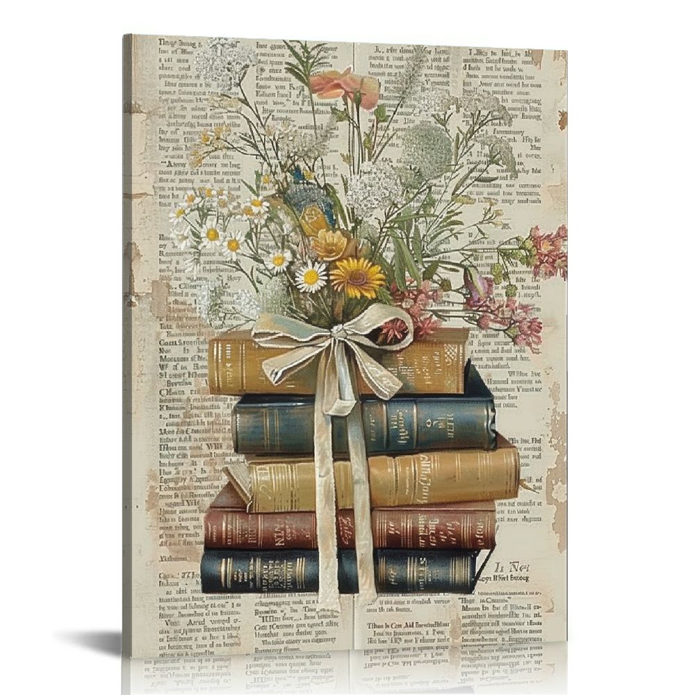 QFMY Vintage Book Reading Posters for Library, Book Club Decorations ...