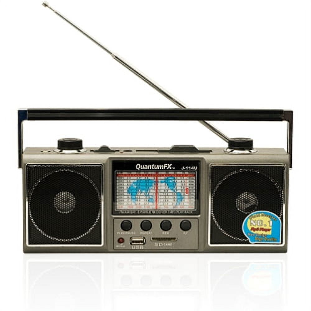 QuantumFX QFX AM/FM/SW Portable Radio, Shortwave World Receiver with ...