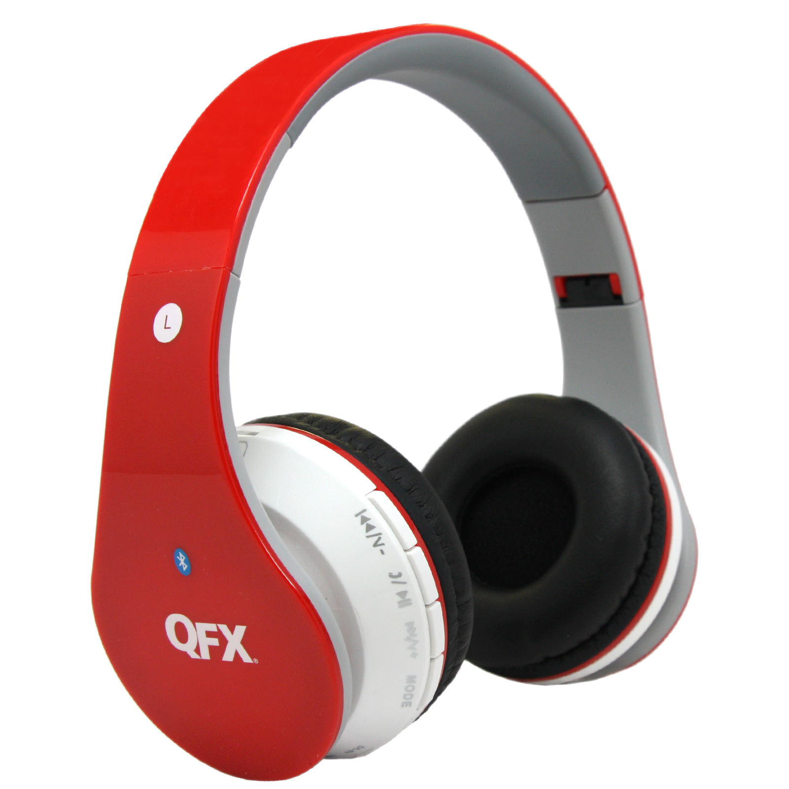 QFX BT Stereo Headphones-RED - Walmart.com