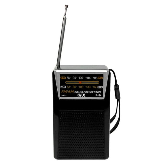 QFX Battery Portable AM/FM Radios - Walmart.com