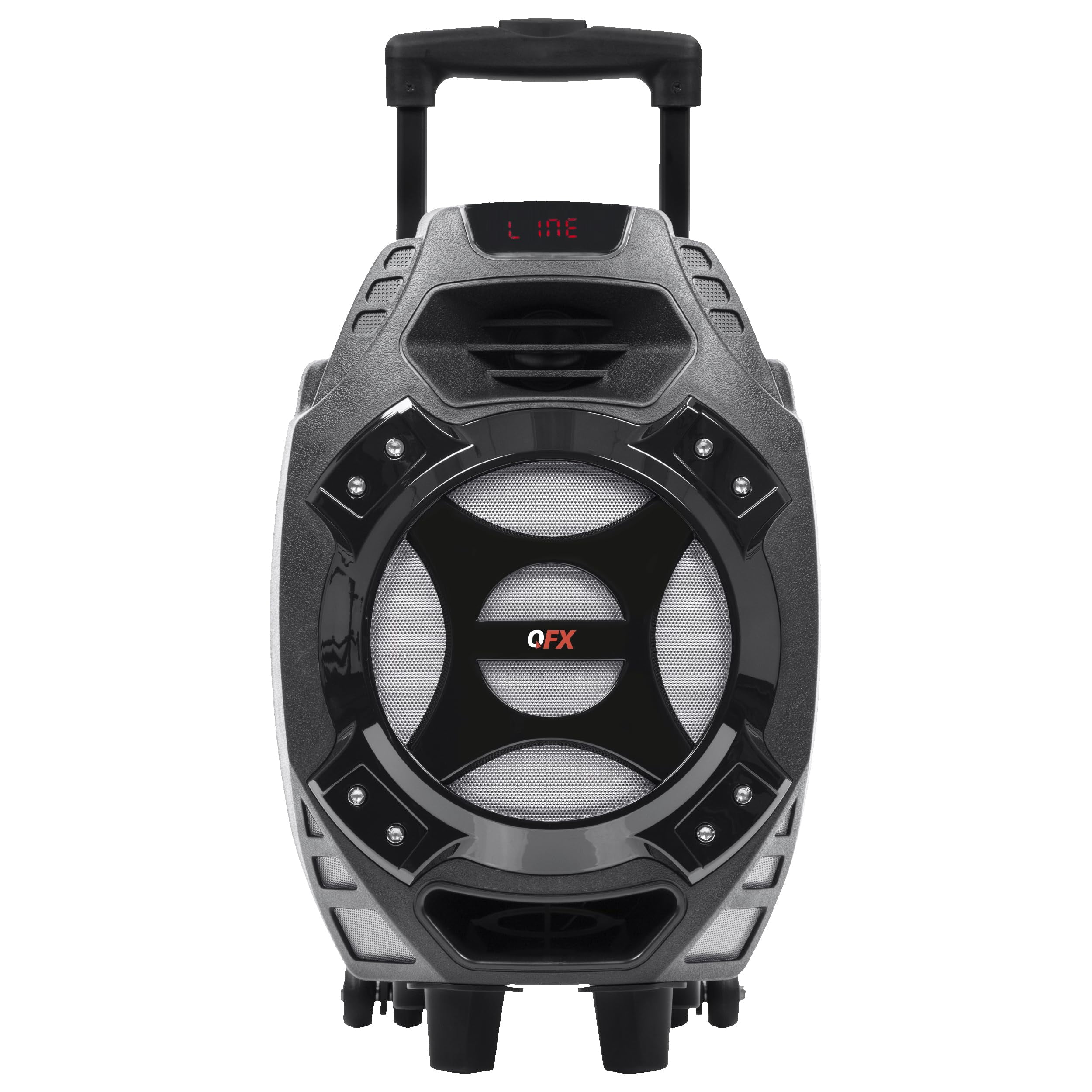 QFX PBX-61081 Rechargeable Portable Speaker | 8" Woofer | 400 Watts ...