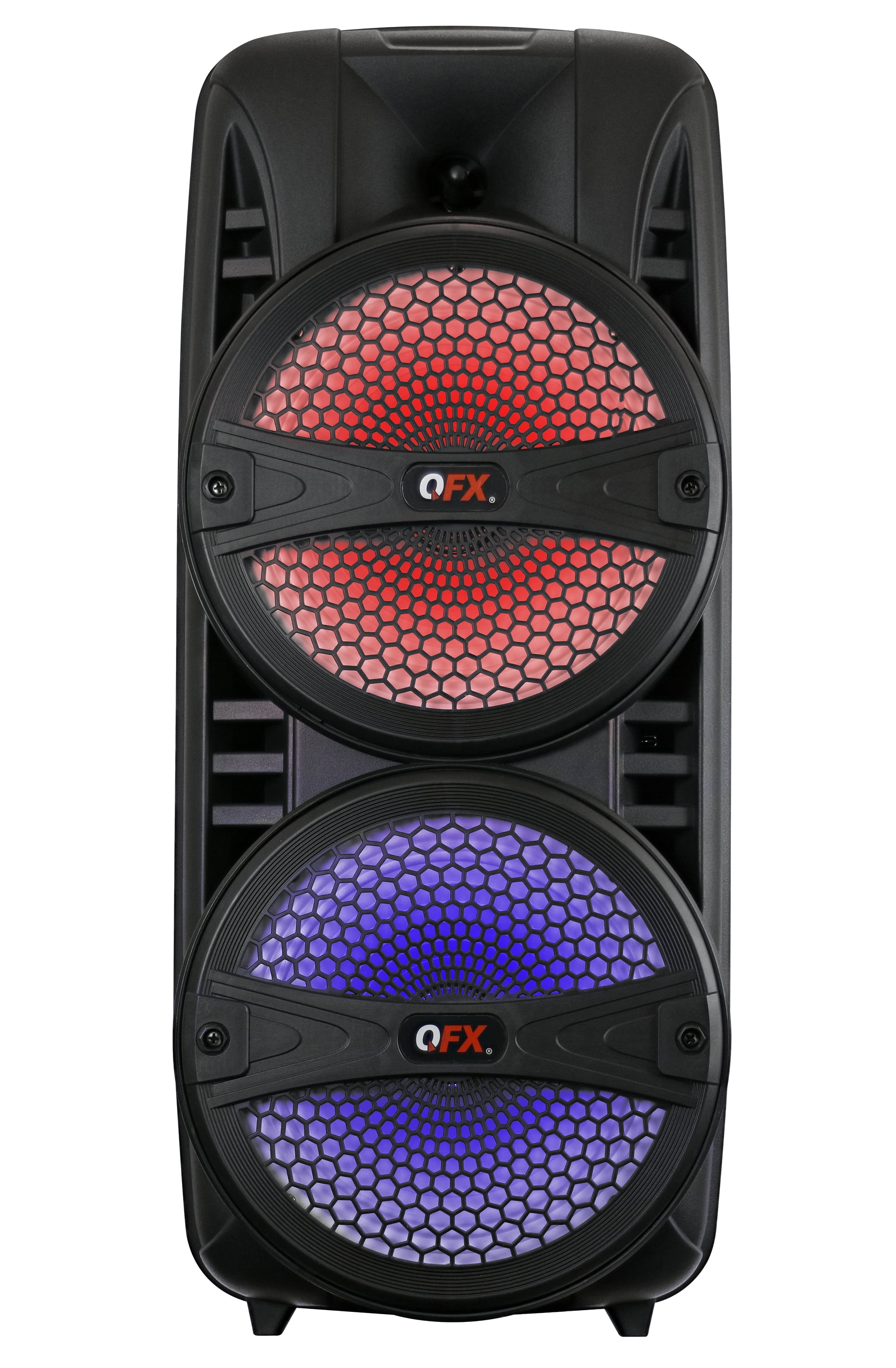 QFX PBX-8181 TWS-LINK 2 Speakers For Stereo Sound, Microphone Included ...