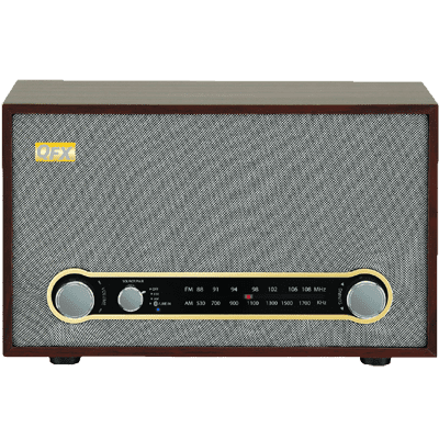 QFX RETRO-100 Retro Bluetooth AM/FM Desk Radio - Walmart.com