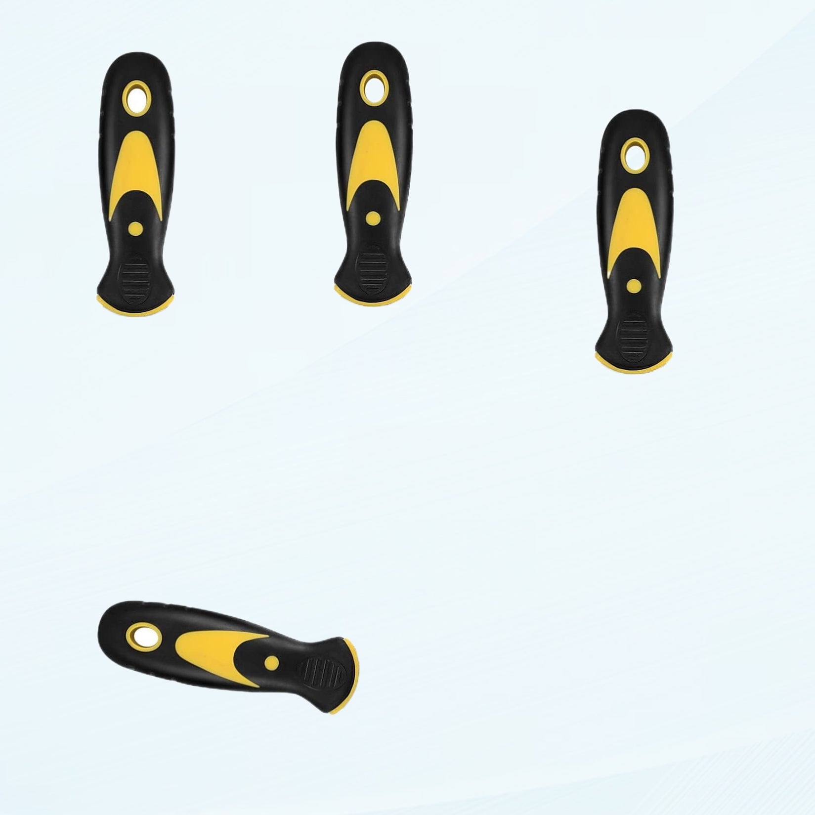 QGEMANWU Plastic Handle Wallpaper Scraper Set with 2 Inch 3 Inch 4 Inch ...