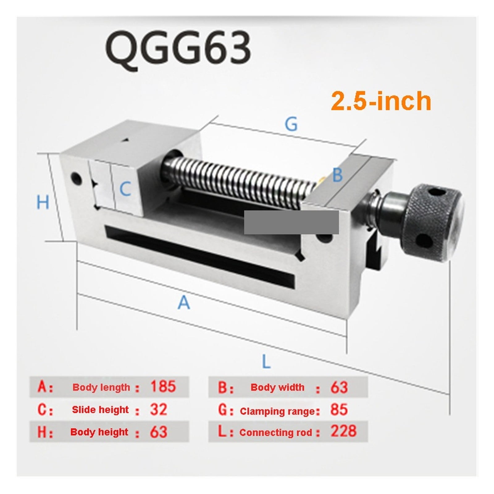 QGG50 2inch Precision Manual Pliers Right Angle Vise Grinder Screw-type ...