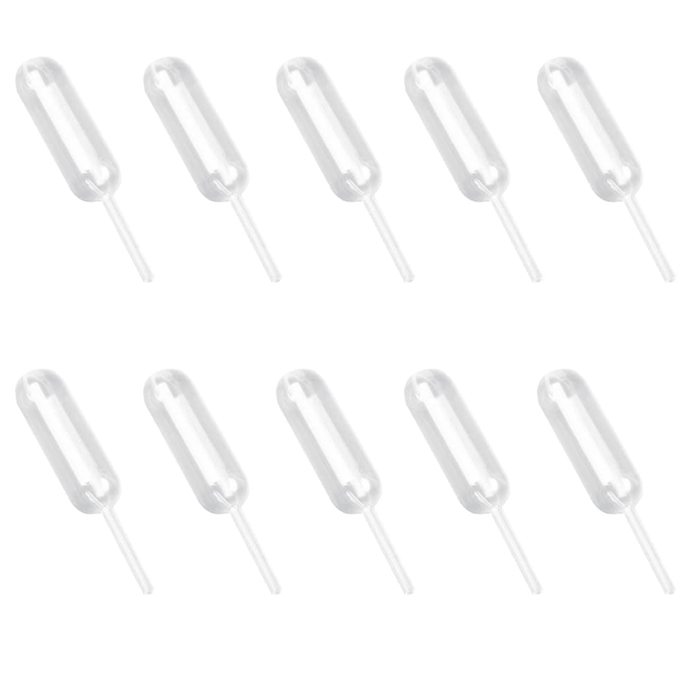 QGJZVUNL 100Pcs Mini Squeezing Cupcakes Pipettes Clear Transfer Liquid ...