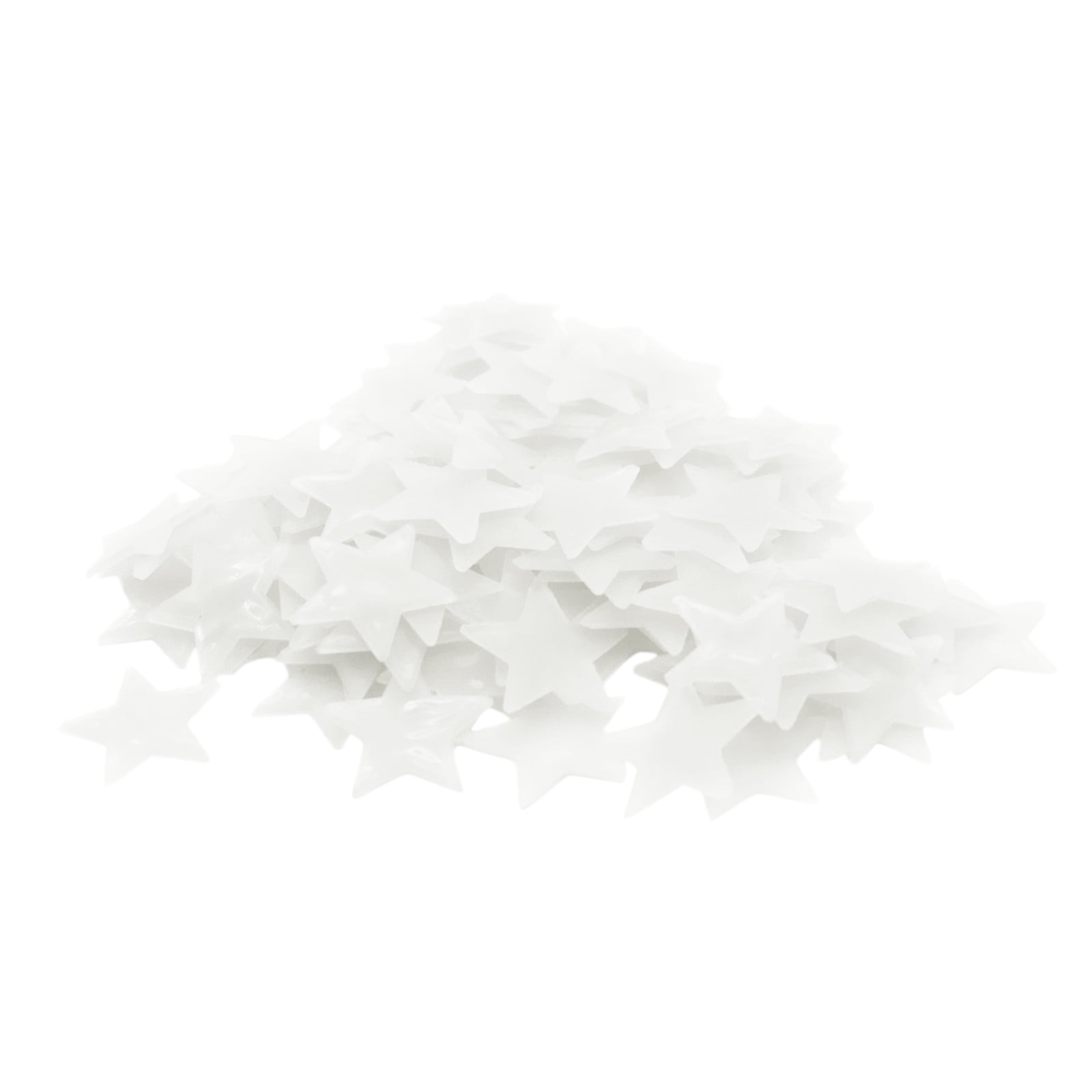 QGJZVUNL 100Pcs White Glow in The Dark, Star Stickers for Ceiling ...