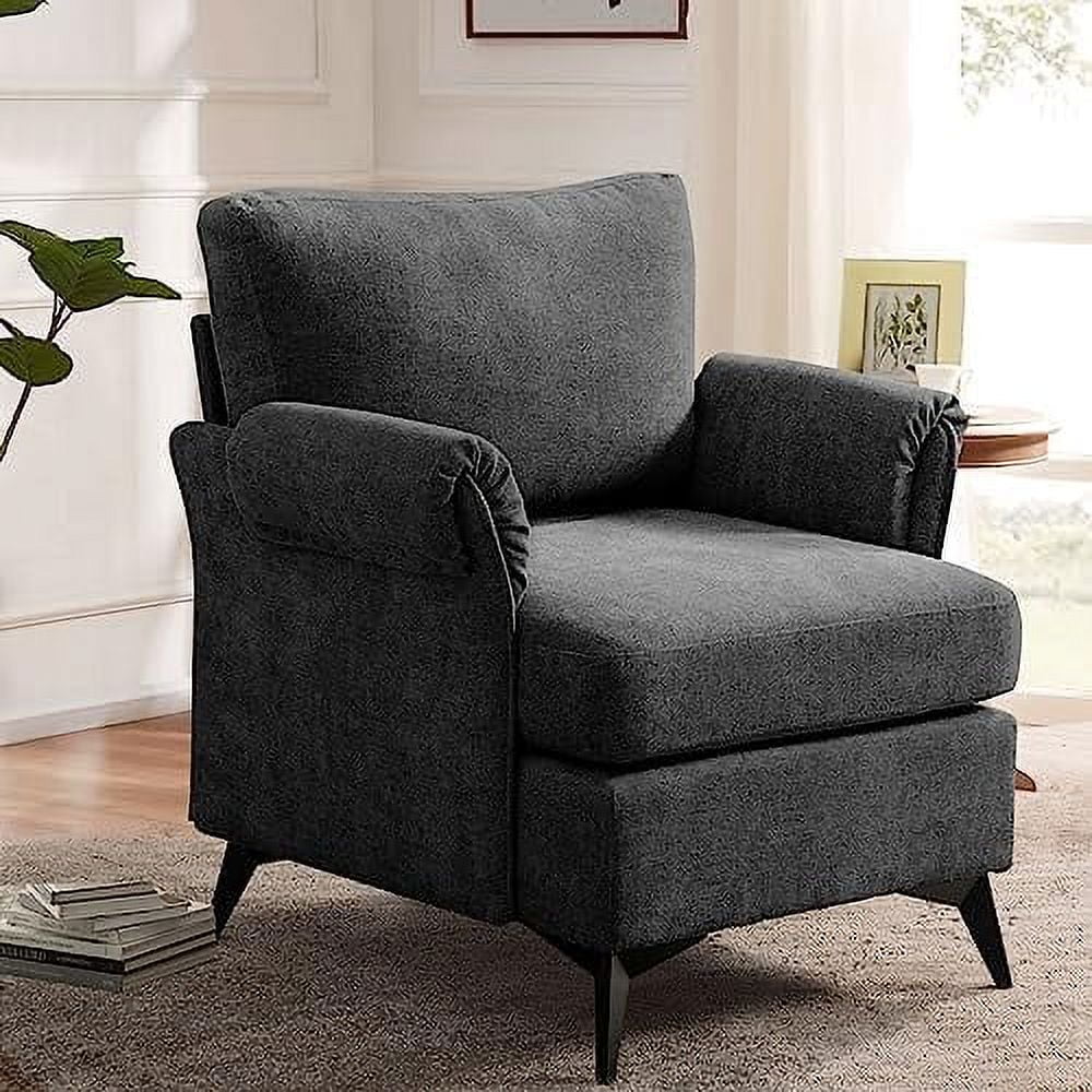 QGYEHLI Accent Chair Mid-Century Modern Arm Chair Single Sofa with ...