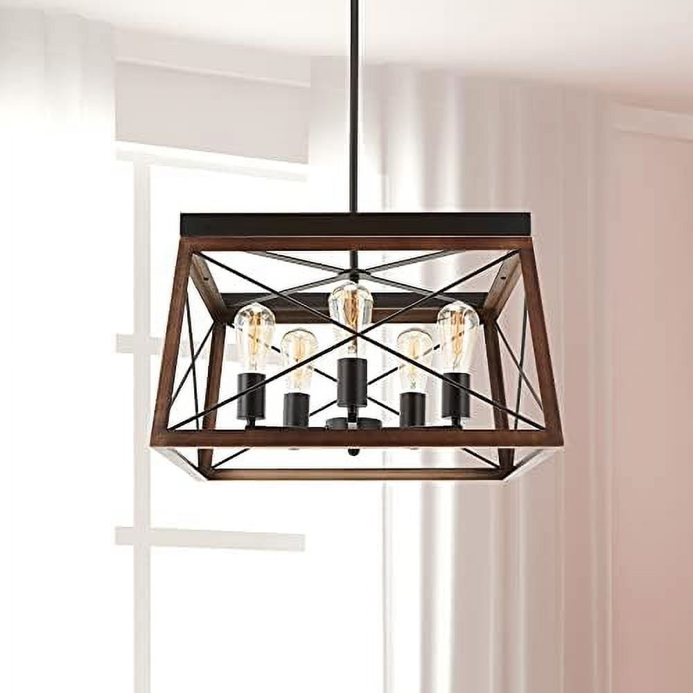 QGYEHLI Farmhouse Kitchen Island Lighting 5-Light Dining Room Light ...