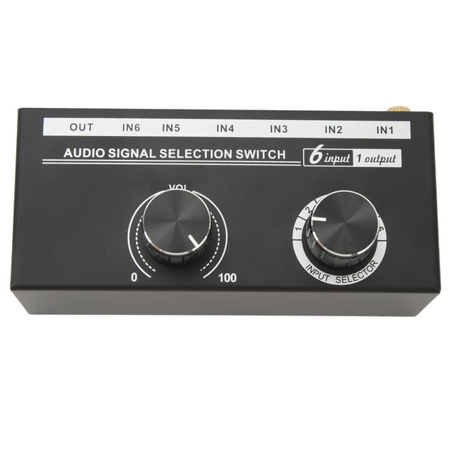 Qh 06 6 Input 1 Output Audio Switcher 6 In 1 Out Audio Signal Selector