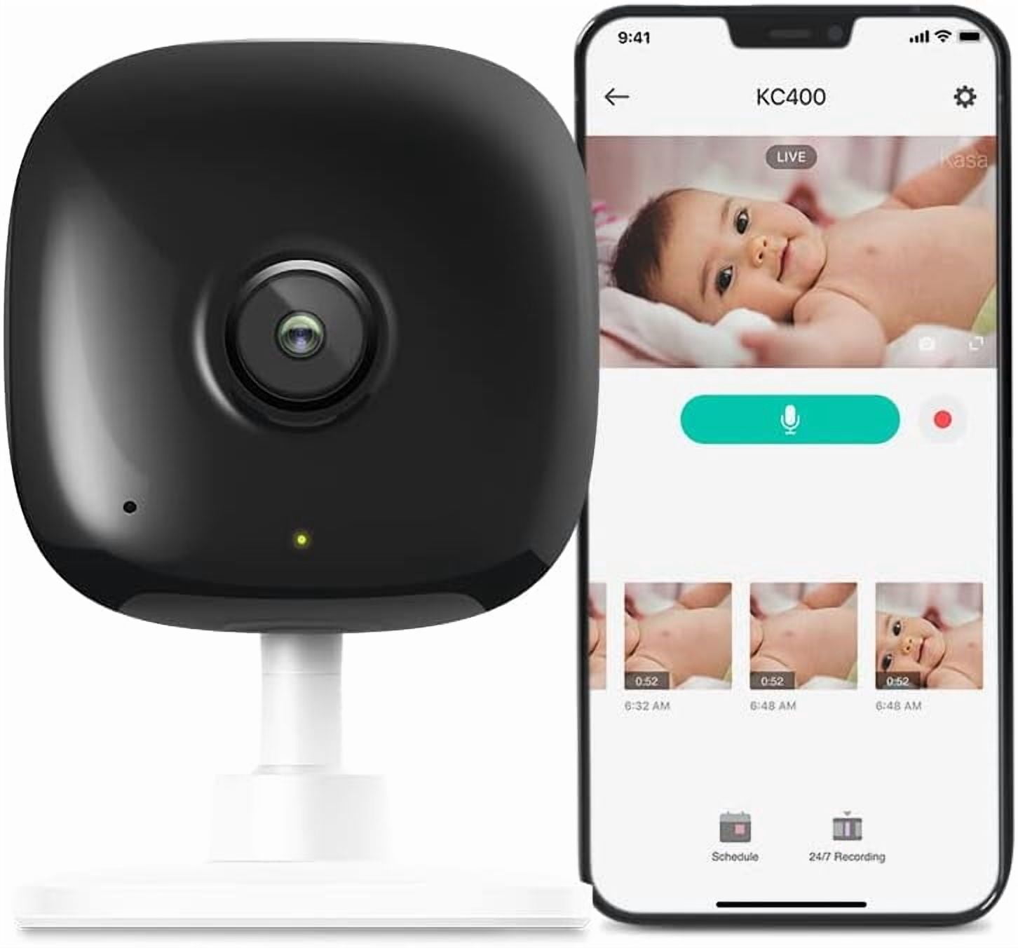 QHD Indoor Camera, Person/ Crying/Motion Detection, 2-Way Audio, 30Ft ...
