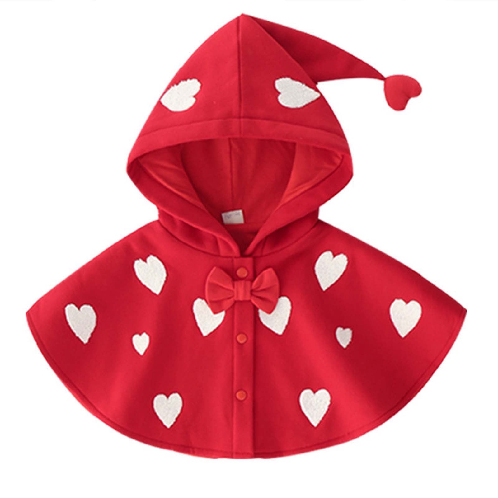 QHFBli Baby Toddler Boys Girls Hooded Cloak Coat Hooded Cloak Little ...