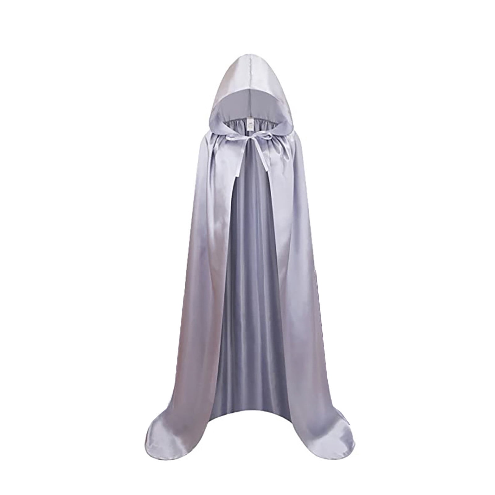 QHFBli Formal Mens Trench Coat Men's Gothic Hooded Anorak Cape Satin ...