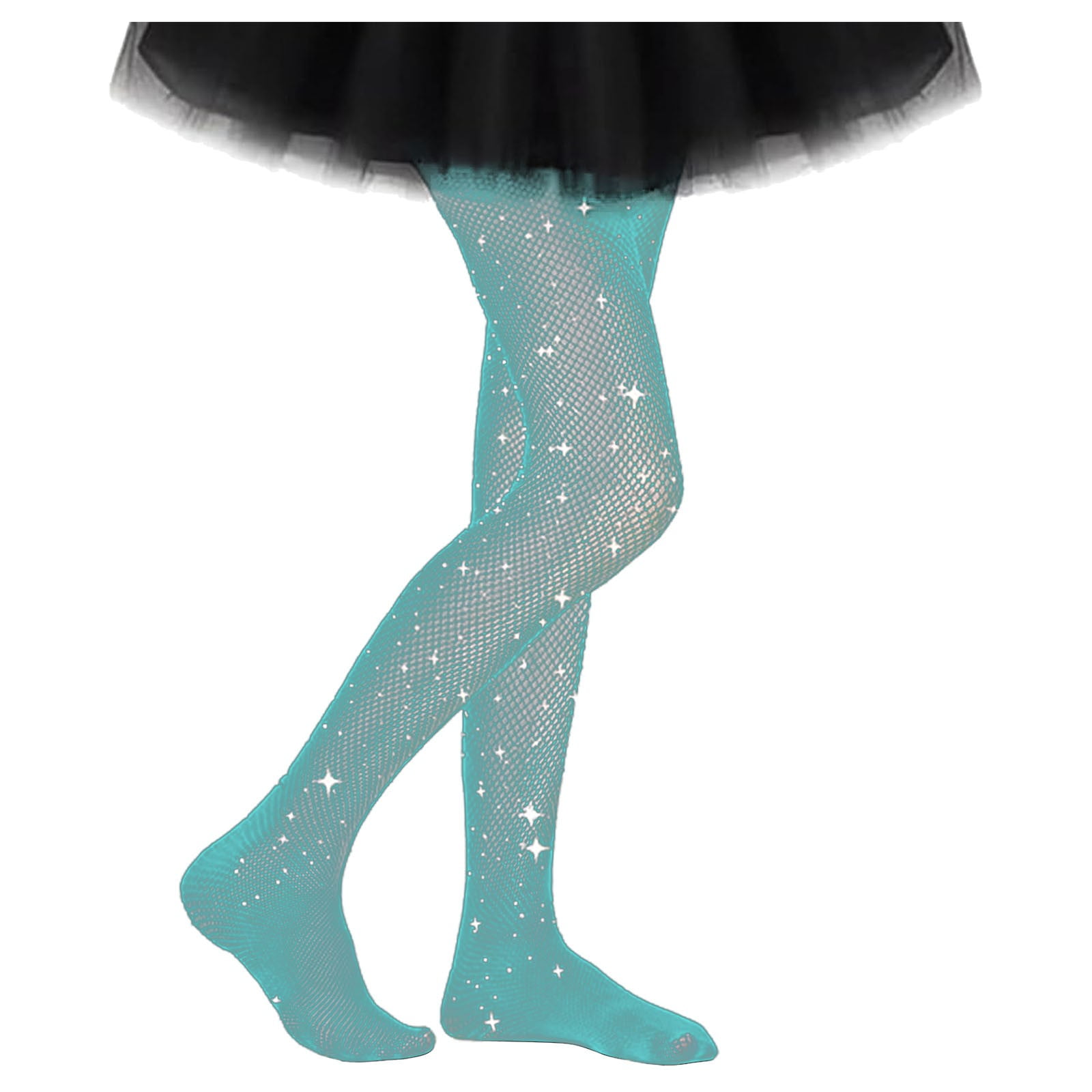 QHFBli Girls Tights Children's Fishnet Tight Colors Sparkle Rhinestone ...
