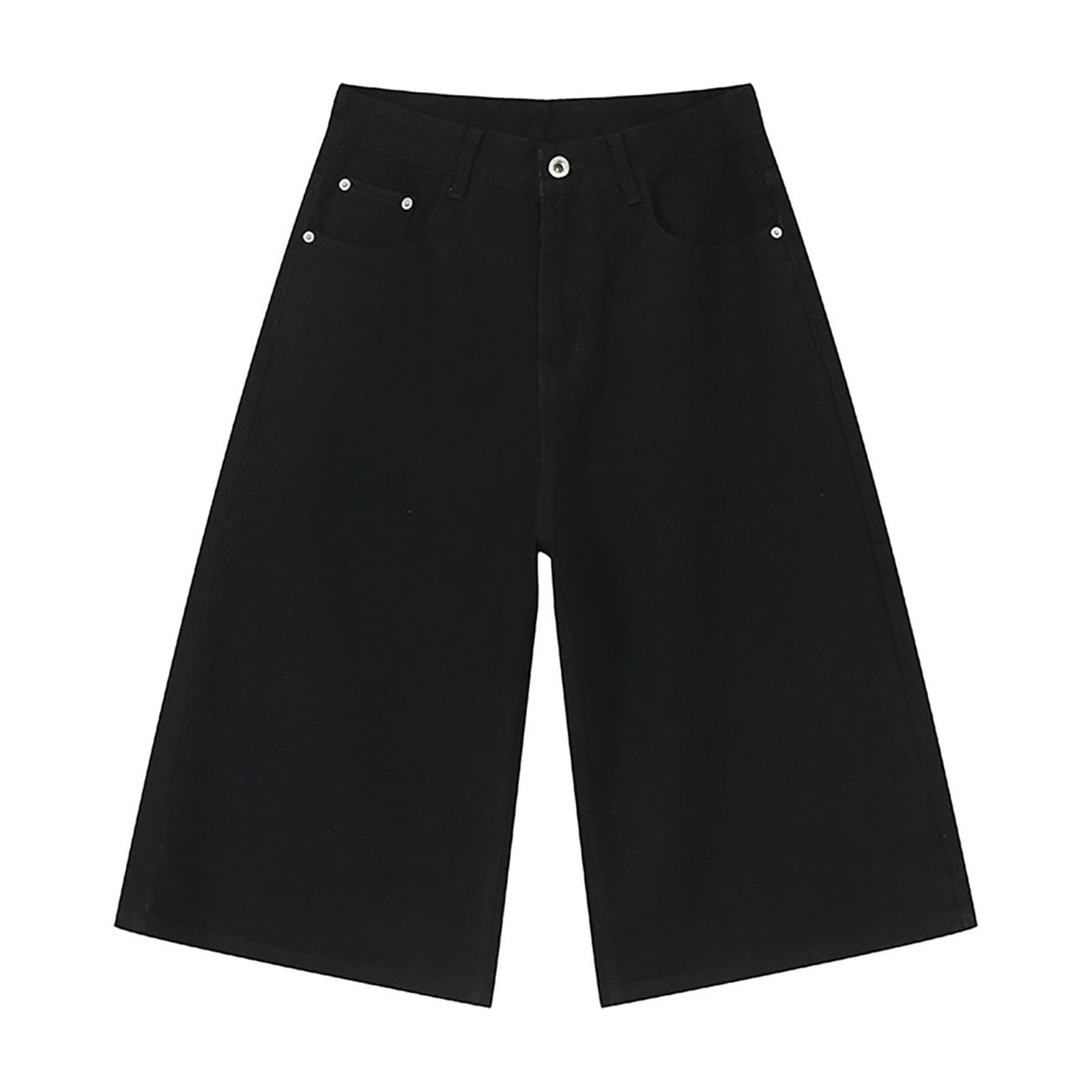 QHFBli Mens Loose Denim Shorts Jean Jorts Shorts Hop Cropped Jeans Work ...