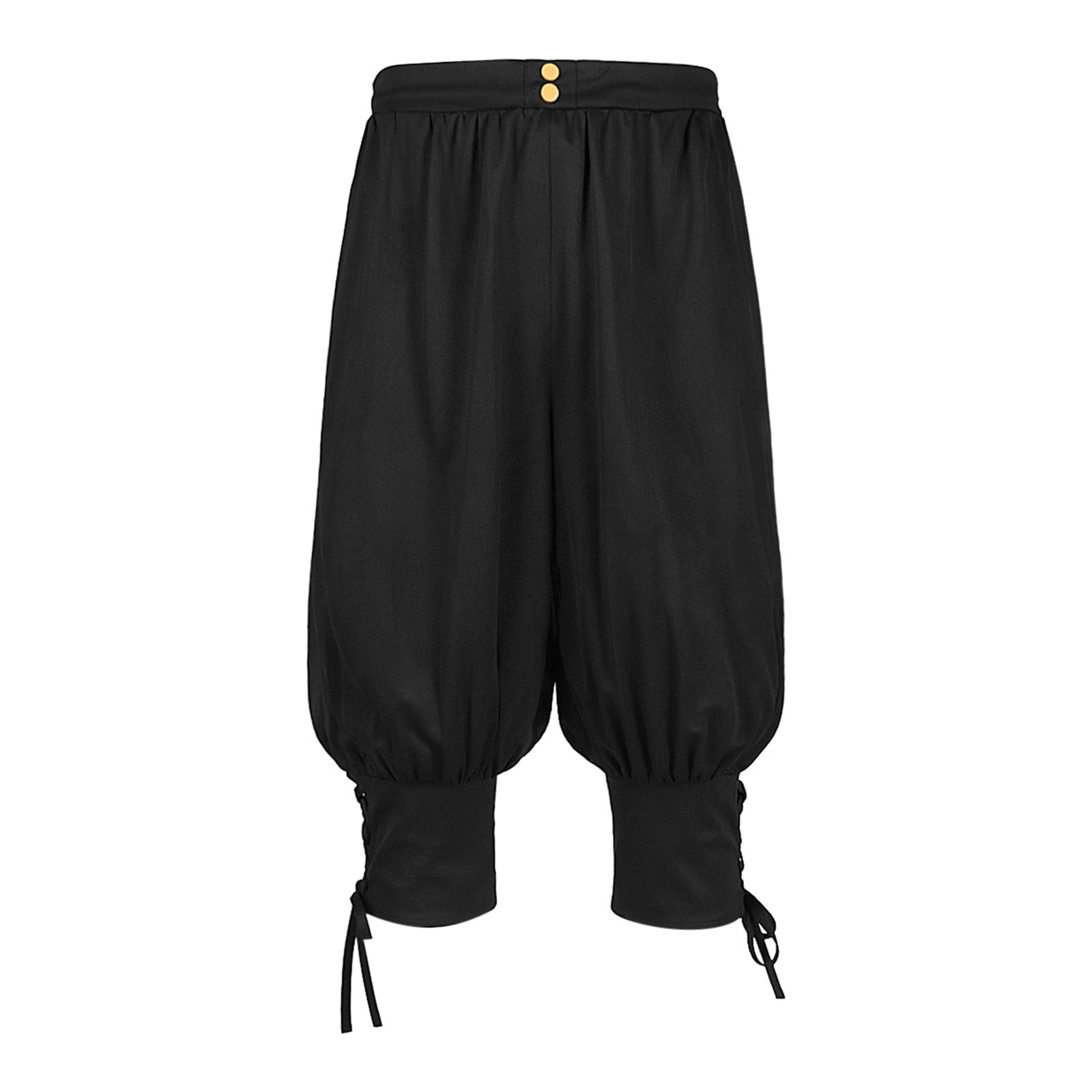 QHFBli Mens Pirate Pants Viking Renaissance Colonial Shorts Pirate ...