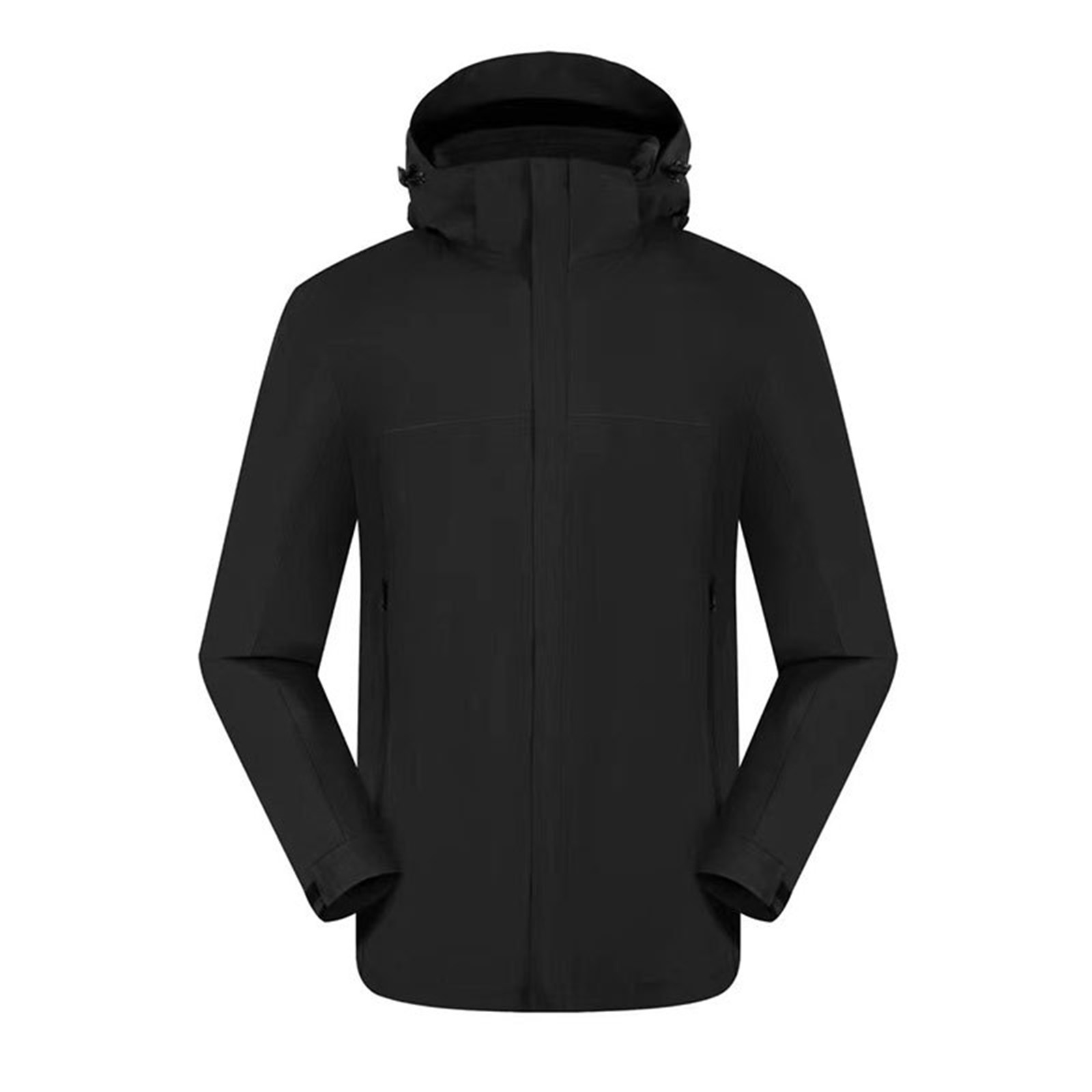 QHFBli Windproof Mens Trench Coat Mens Winter Heavyweight Hooded Anorak ...