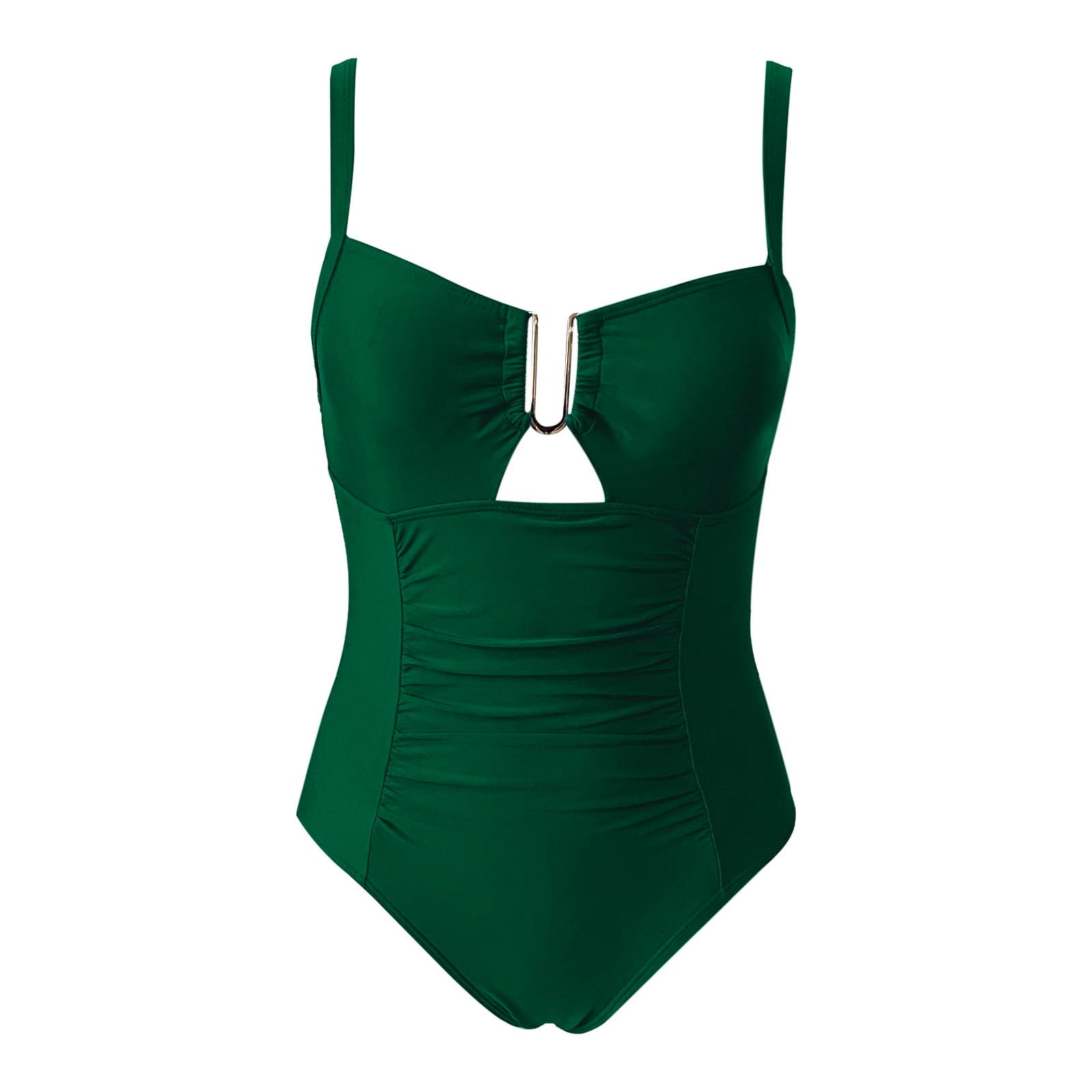 QHFBli Womens One Piece Swimsuit for Women Tummy Control Ruched Bathing ...