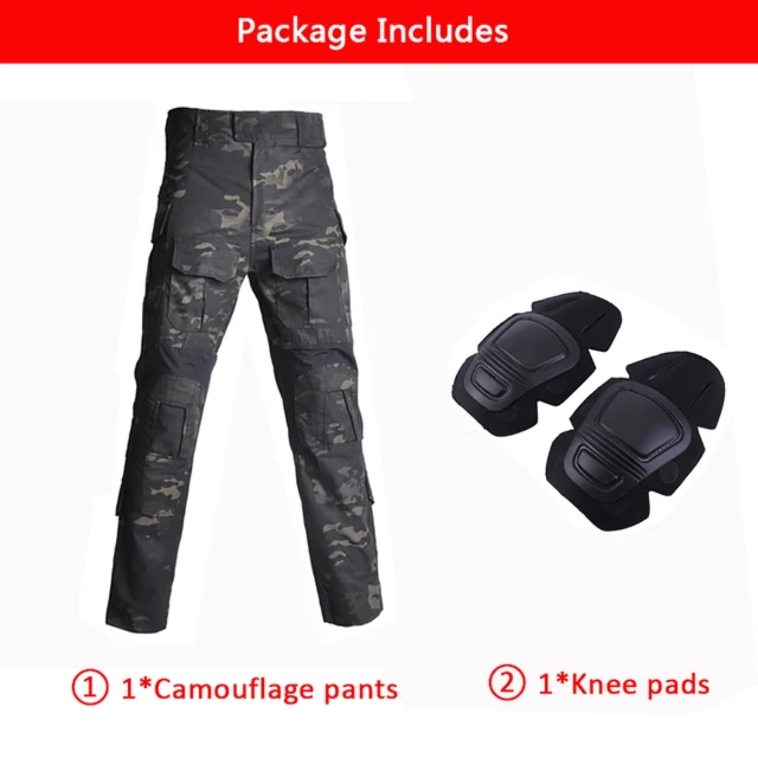 QHNGJZ Tactical Shirts Combat Uniforms Camo Men Pants Military Clothing ...