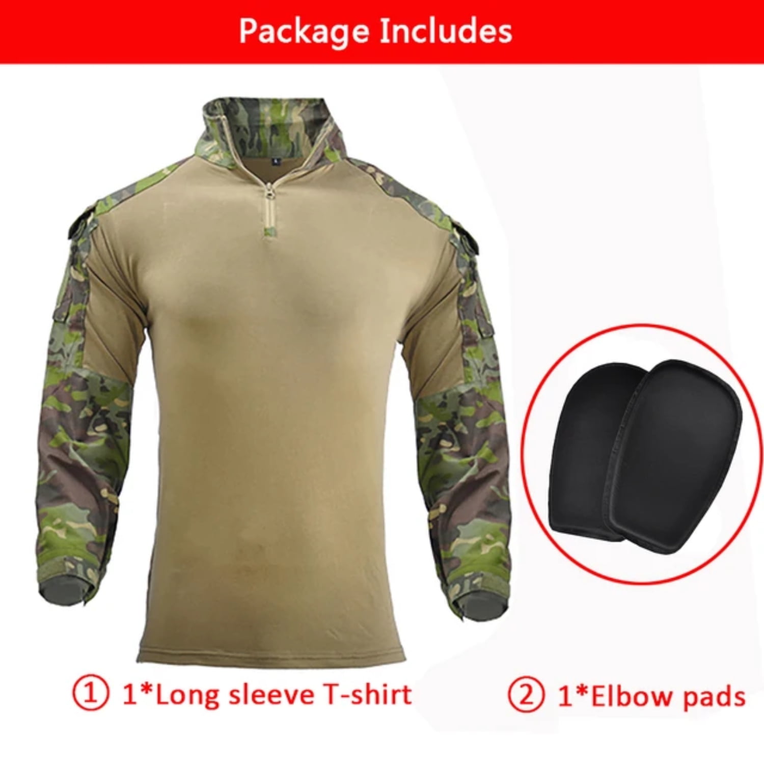 QHNGJZ Tactical Shirts Combat Uniforms Camo Men Pants Military Clothing ...