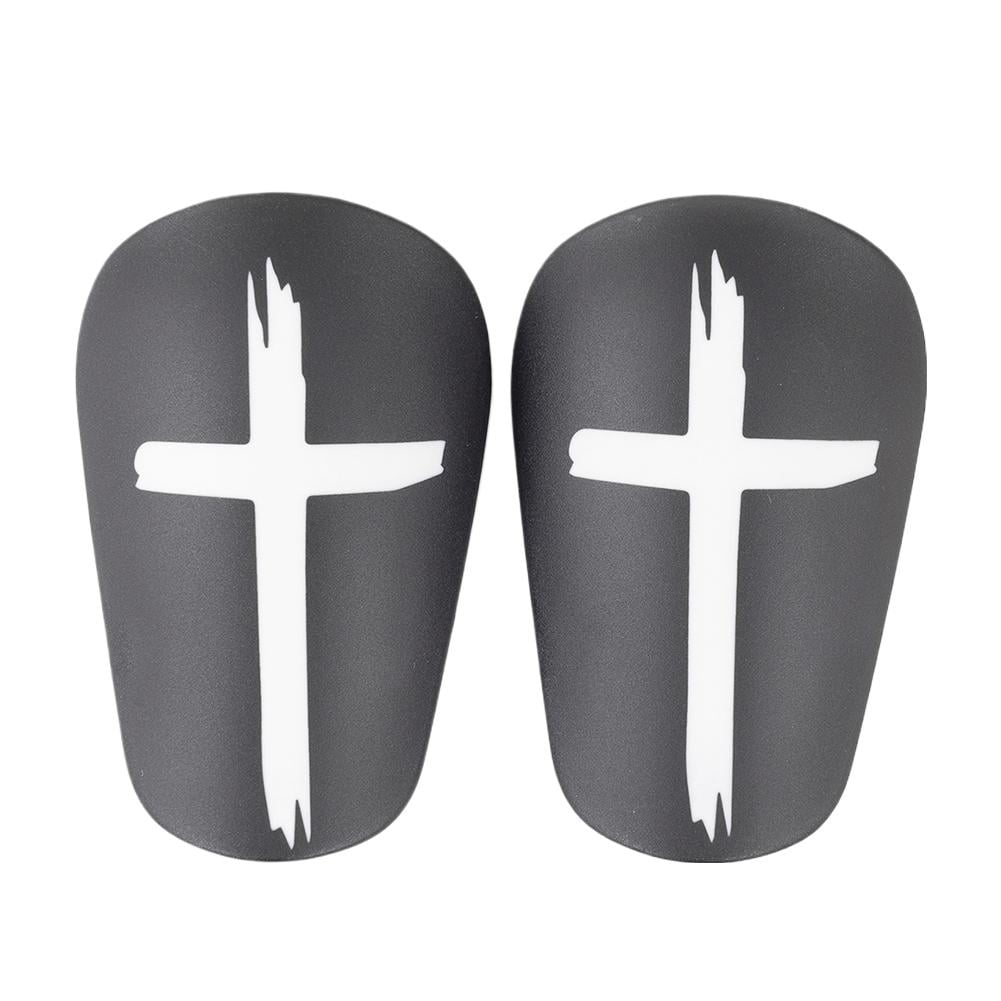 QHUDLV 1 Pairs Mini Soccer Shin Guards, 4.7 3.1 Inches Cross Small Shin ...