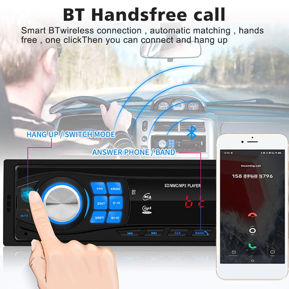 QHUDLV 12V Car Radio Stereo DVD Player,AUX MP3 USB In-Dash LCD ...