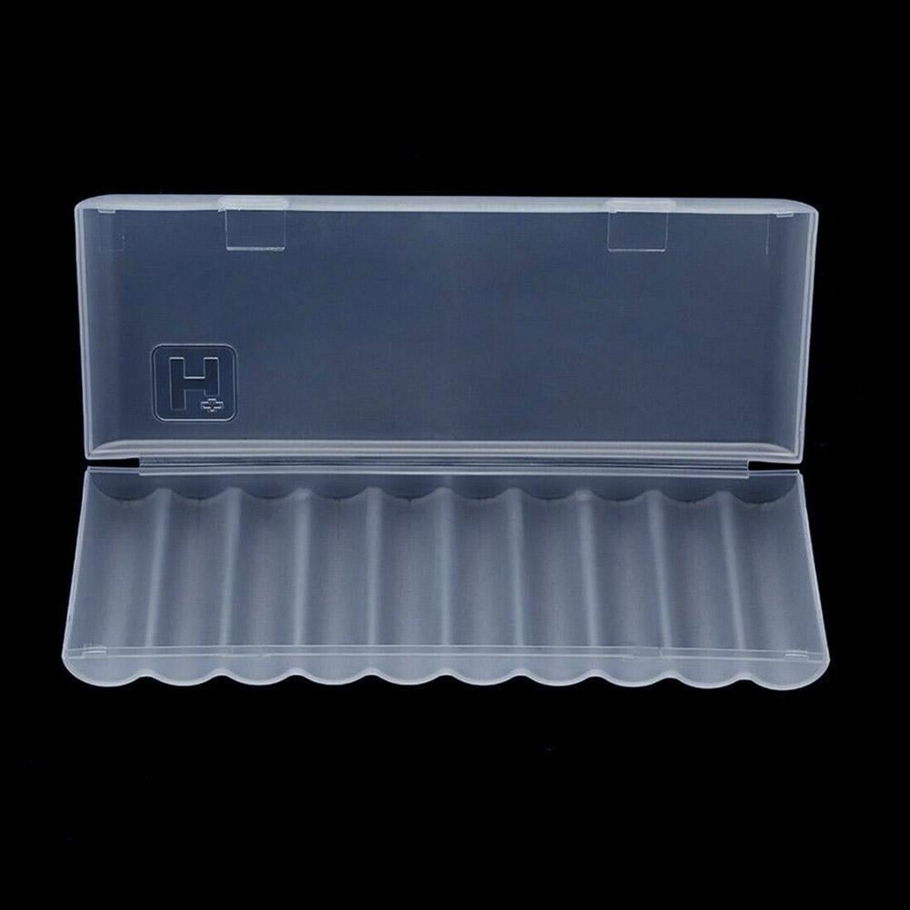 QHUDLV 18650/AA/AAA Battery Storage Box,Clear Plastic Case for ...