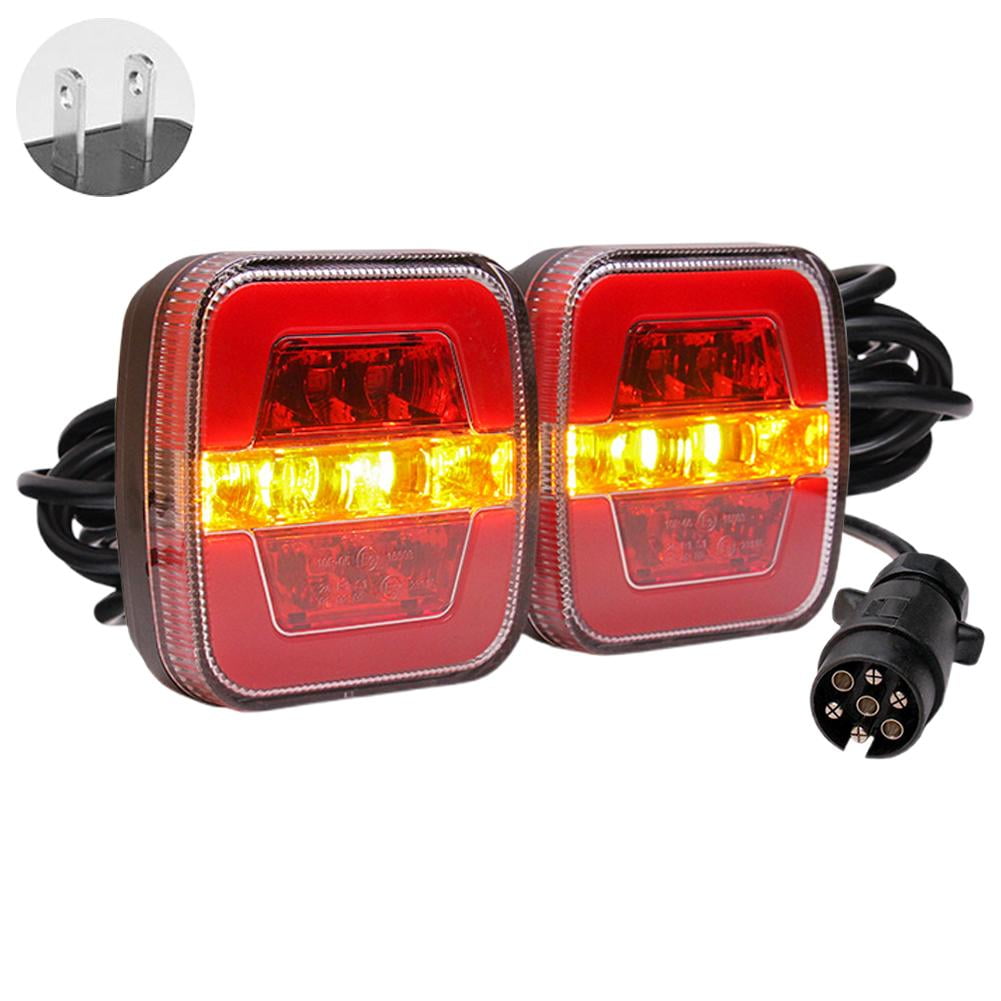 QHUDLV 2 Pack Magnetic Trailer LED Tail Lights, Rear Tow Board Lamps ...
