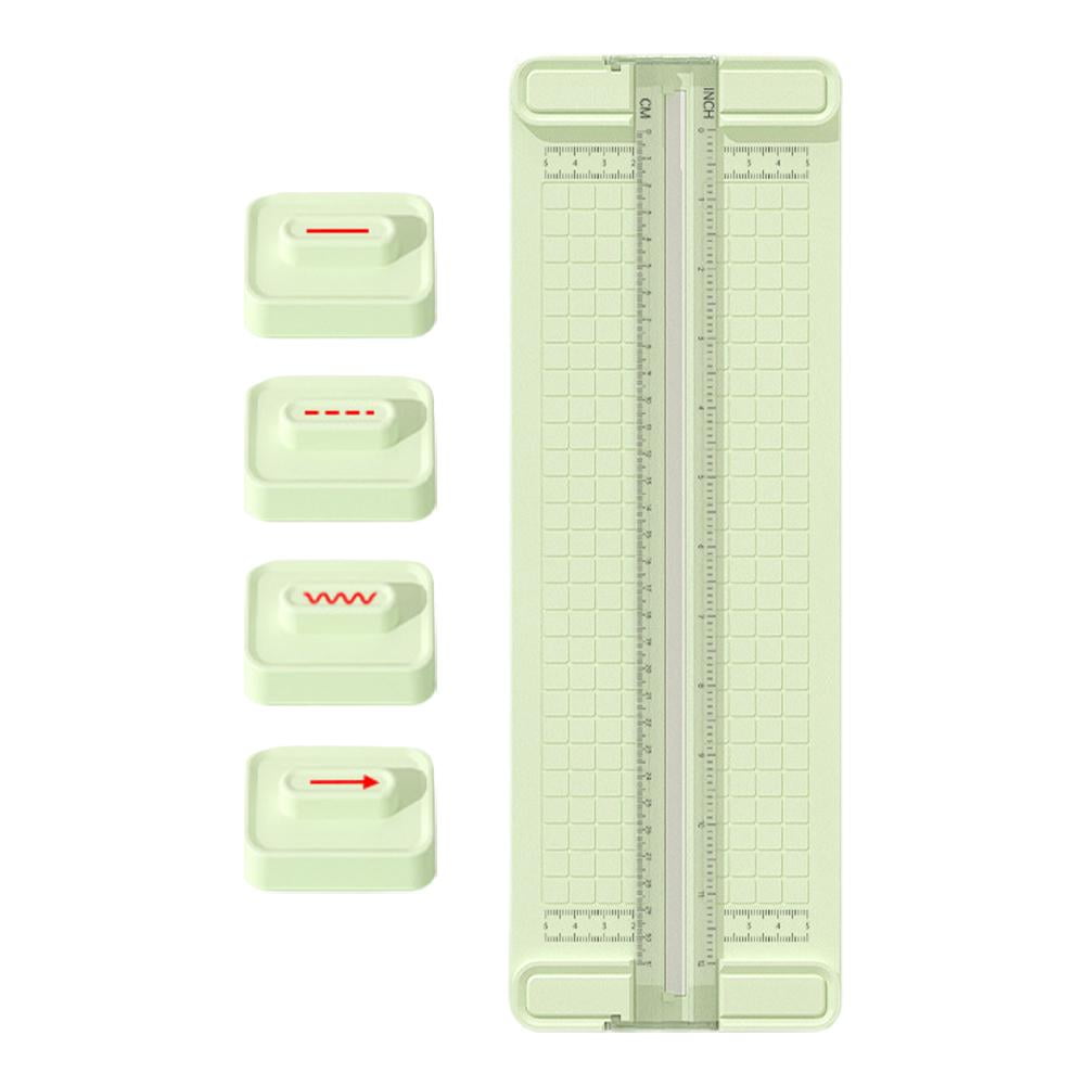 QHUDLV 4-in-1 Paper Cutter for Crafts – Bidirectional Slide Trimmer ...