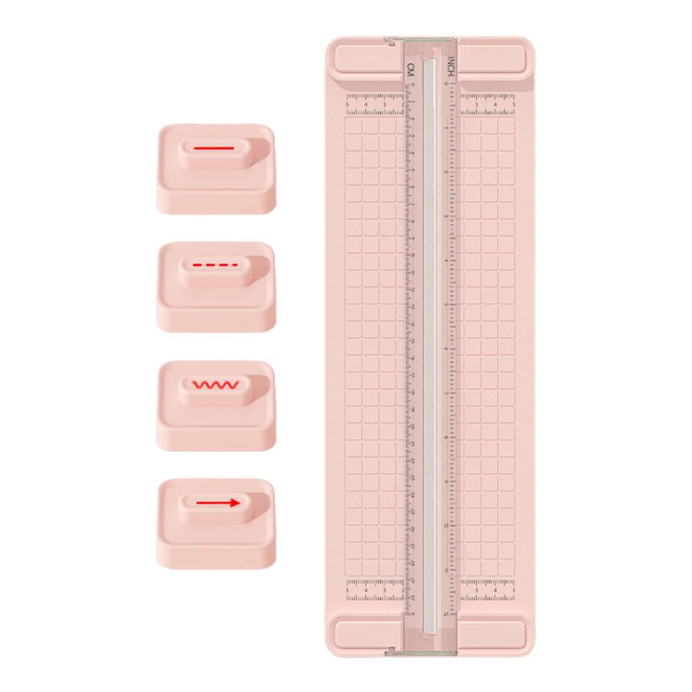QHUDLV 4-in-1 Paper Cutter for Crafts – Bidirectional Slide Trimmer ...