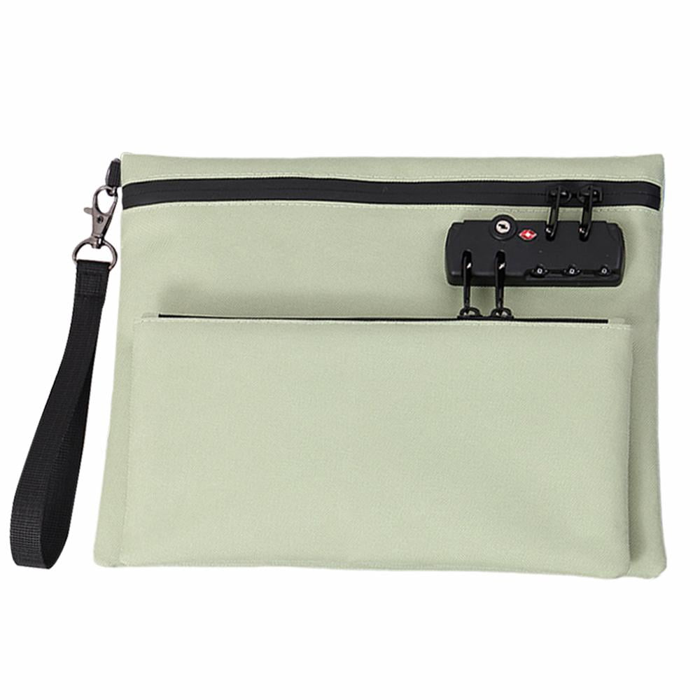 QHUDLV Anti‑Theft Wallet,Password Lock Cash Purse,Lockable Passport ...