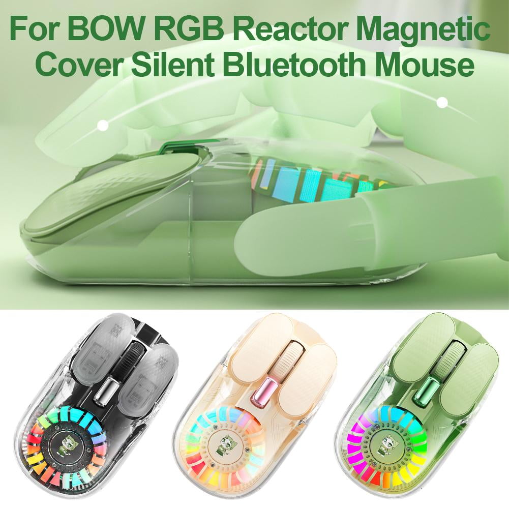 QHUDLV For BOW RGB Reactor Magnetic Wireless Mouse - 2.4G Bluetooth ...