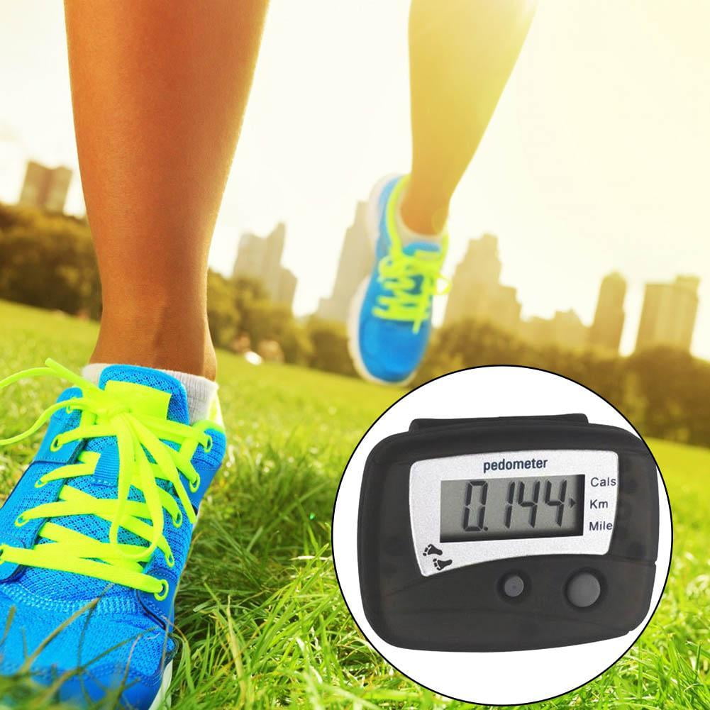 QHUDLV Black LCD Running Step Pedometer Walking Electronic Nice Step ...