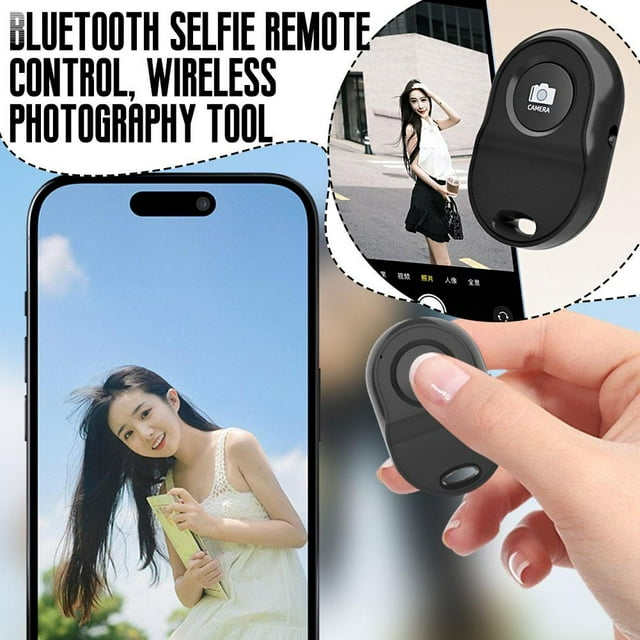 QHUDLV Bluetooth Shutter Remote,Fingertip Selfie Control,Wireless ...