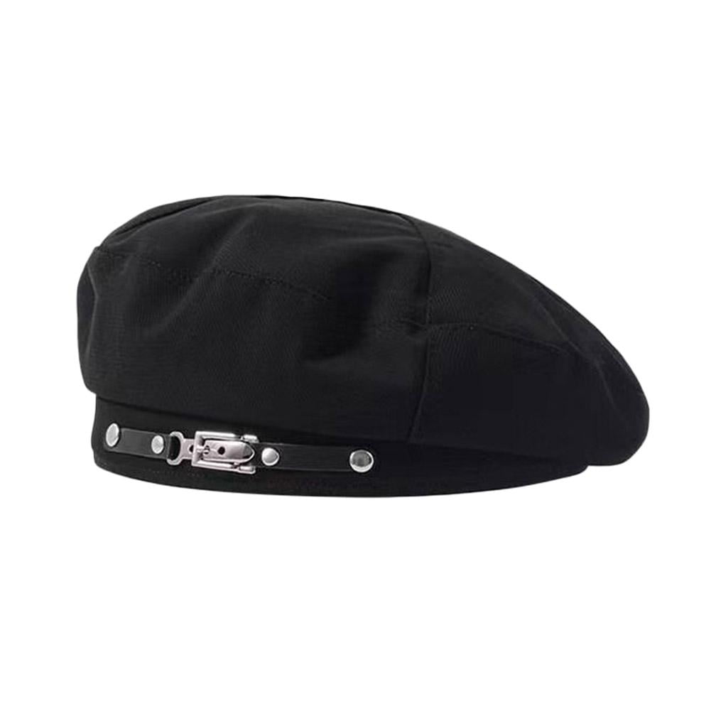 QHUDLV Buckle Beret – Metal Detail – Classic French Artist Hat ...